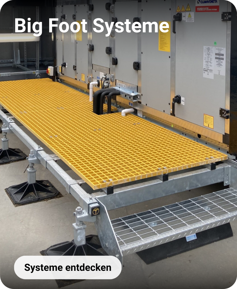 Aufstellung von Klimaanlagen & Wärmepumpen | Big Foot Systems